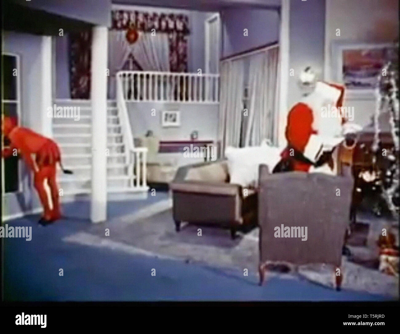 Santa reindeer 1950s hi-res stock photography and images - Alamy