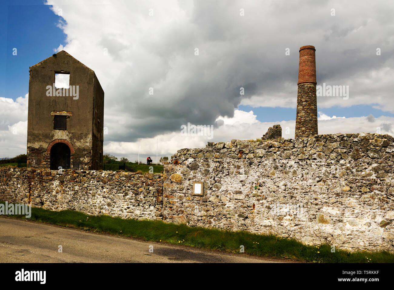 The remains of abonded copper mine in Tankardstown on Copper Coast in ...