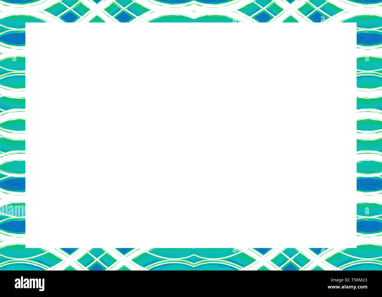 White frame background with decorated design borders Stock Photo - Alamy