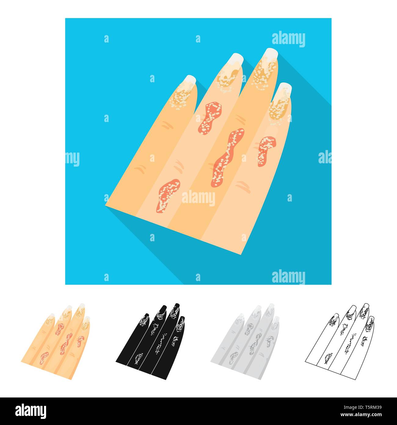 Vector design of psoriasis and body icon. Collection of psoriasis and ...