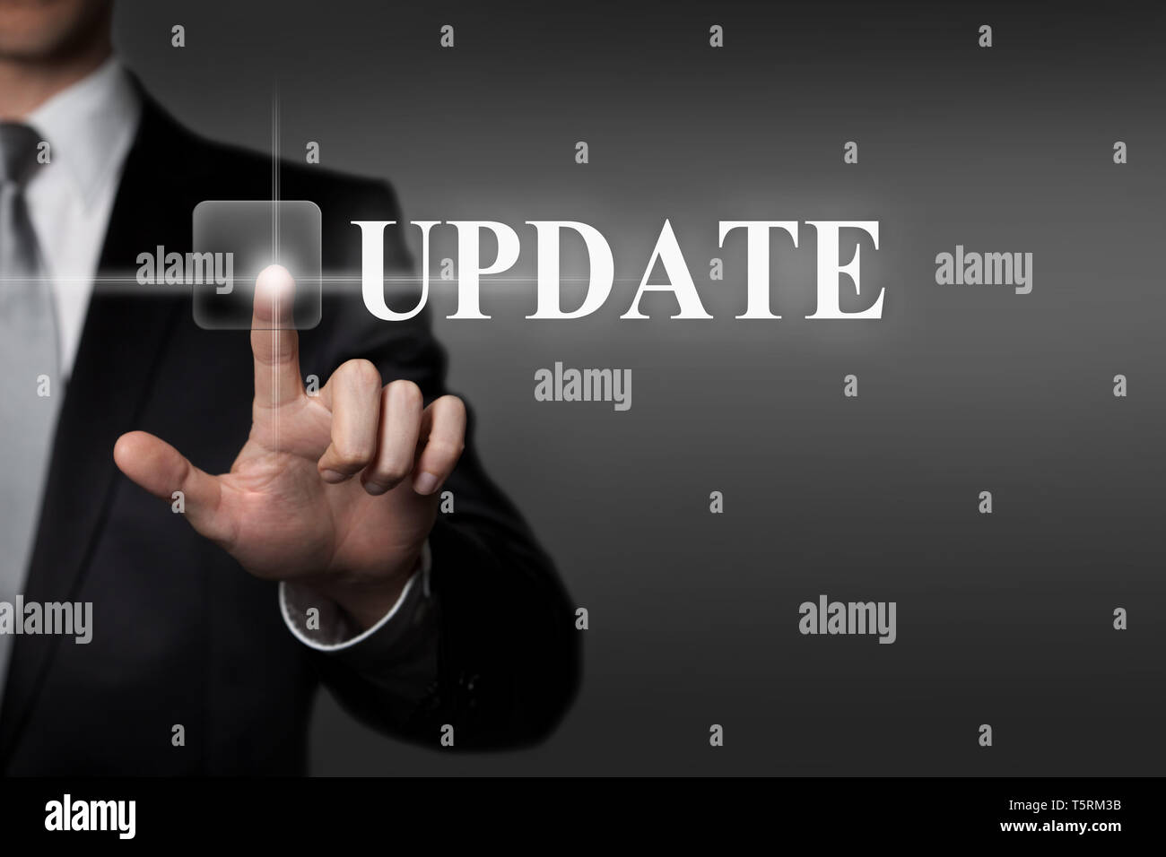 technology, internet, network, business concept - businessman in suit ...