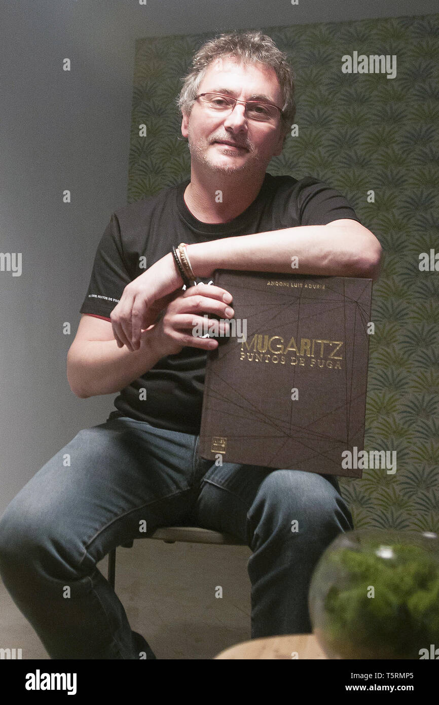Chef Andoni Luis Aduriz at the launch of his book 'Mugaritz... punto de ...