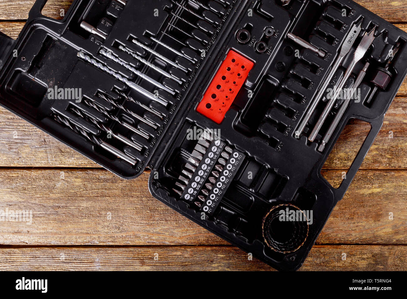 Tool box with interior compartments to keep wrenches, ring spanners and ...