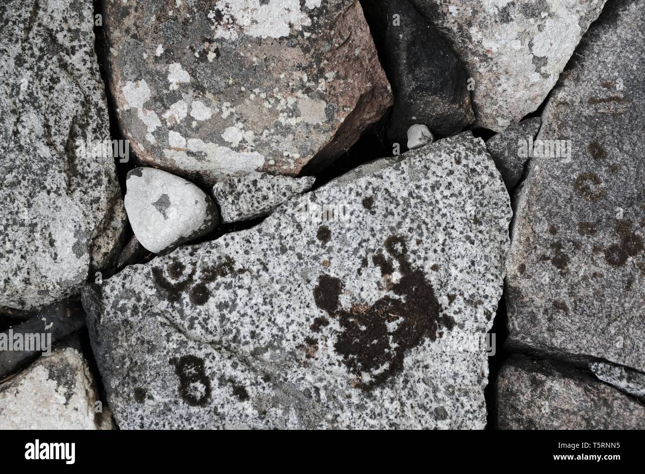 Overhead shot of rocks background Stock Photo - Alamy