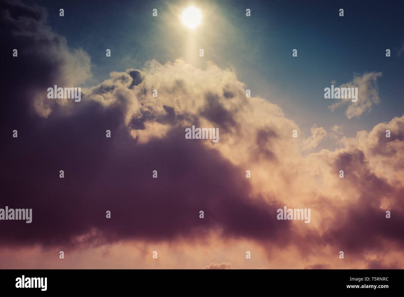 Dramatic sky with stormy clouds at sunset. Clouds and sky background ...