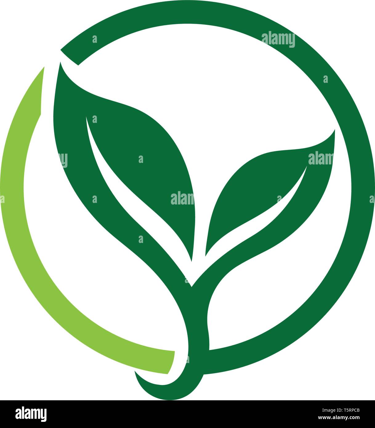 Ecology leaves go green logo illustration Stock Vector Image & Art - Alamy