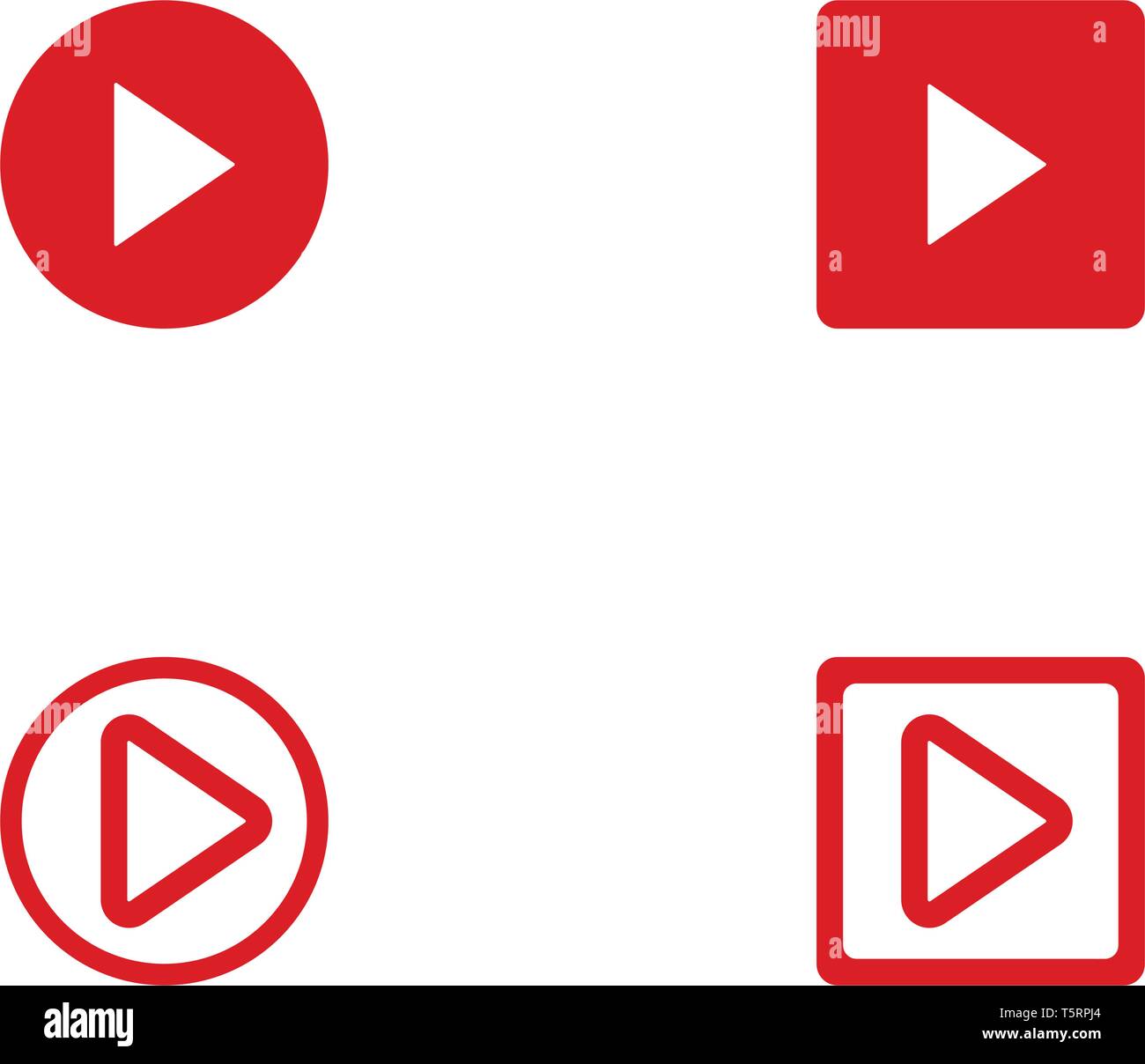 Play button vector logo media player Stock Vector Image & Art - Alamy