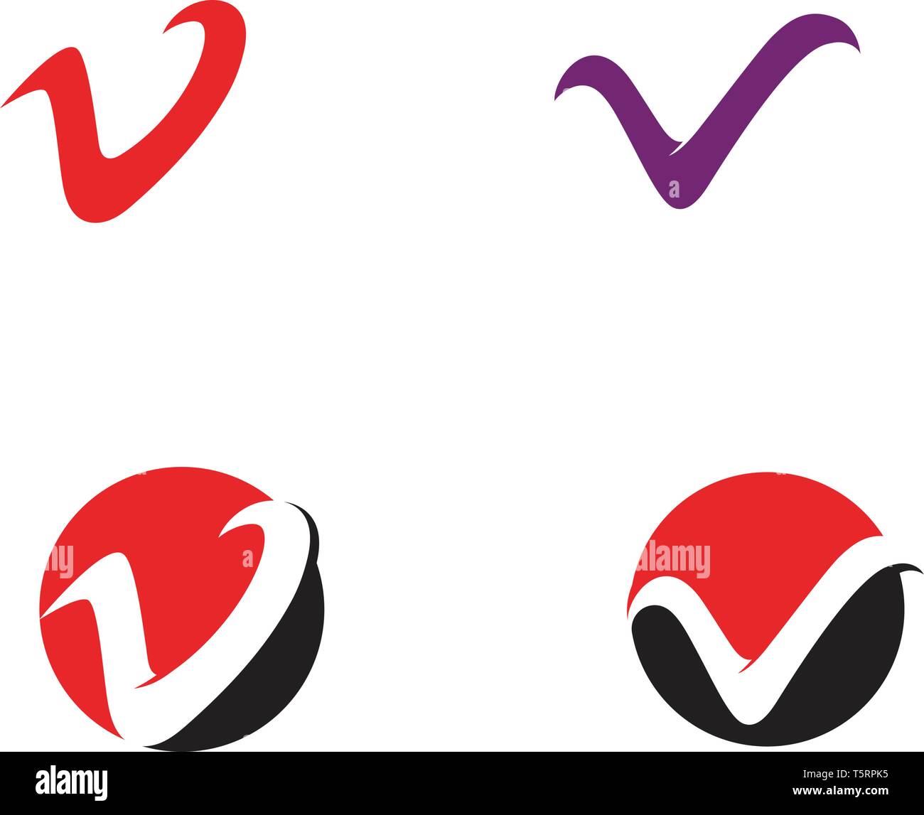 V business logo and symbols templates Stock Vector Image & Art - Alamy