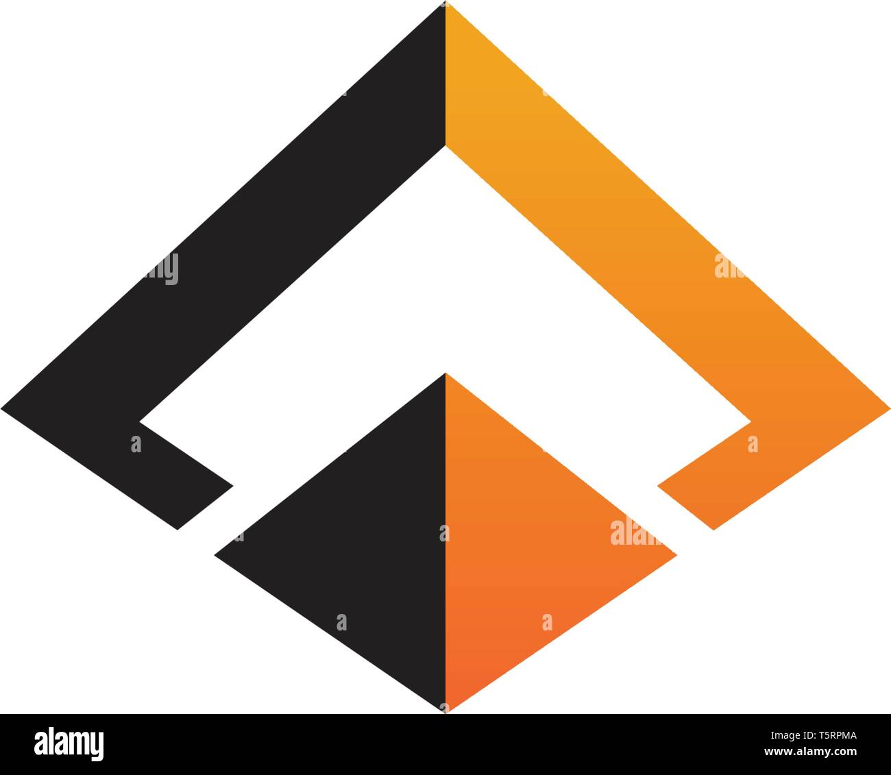 pyramid logo and symbol Business abstract design template Stock Vector ...