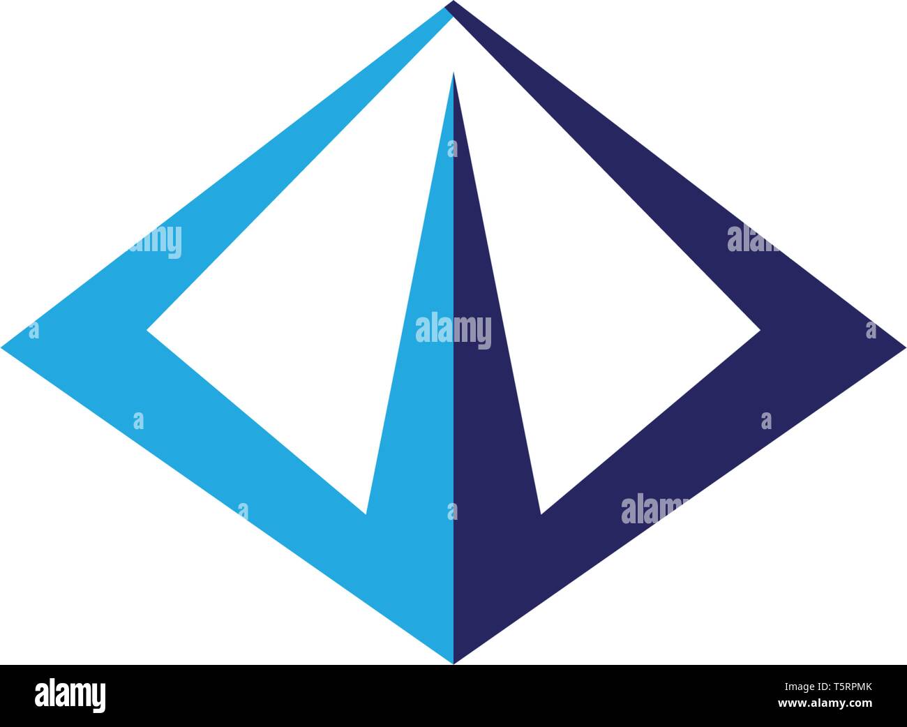 pyramid logo and symbol Business abstract design template Stock Vector ...