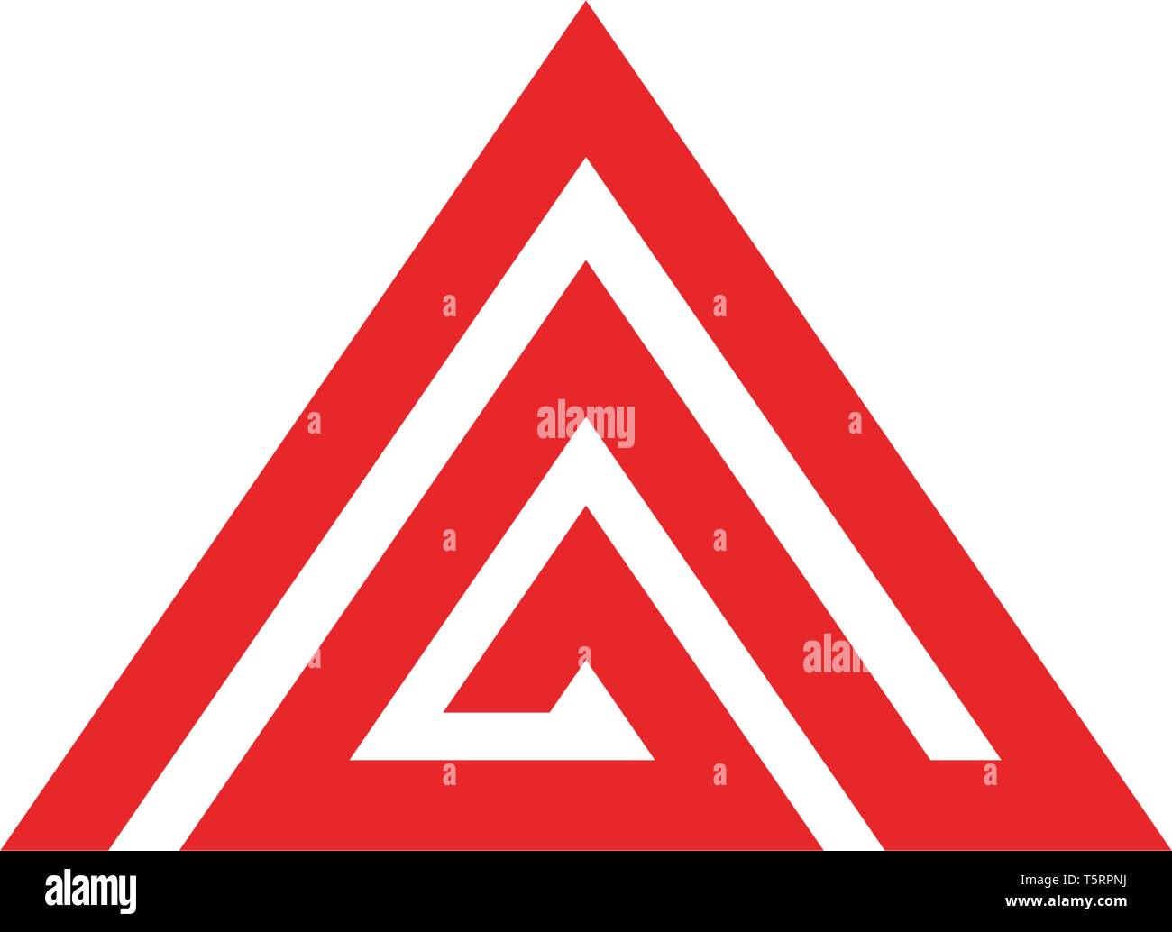 pyramid logo and symbol Business abstract design template Stock Vector ...