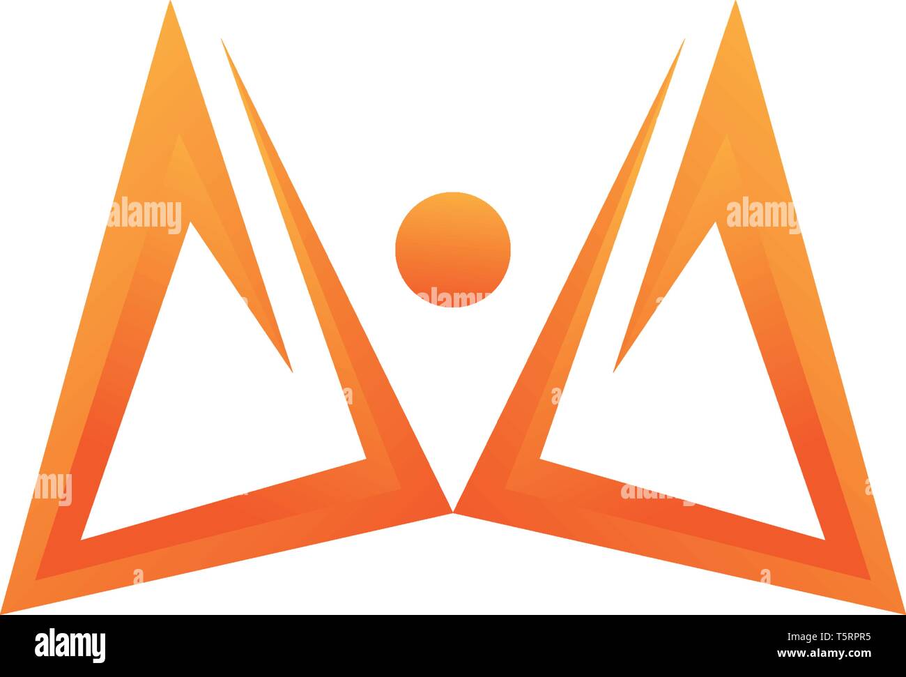 pyramid logo and symbol Business abstract design template Stock Vector ...