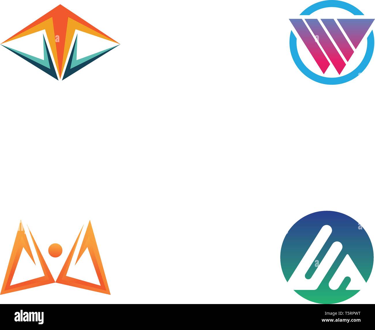 pyramid logo and symbol Business abstract design template Stock Vector ...