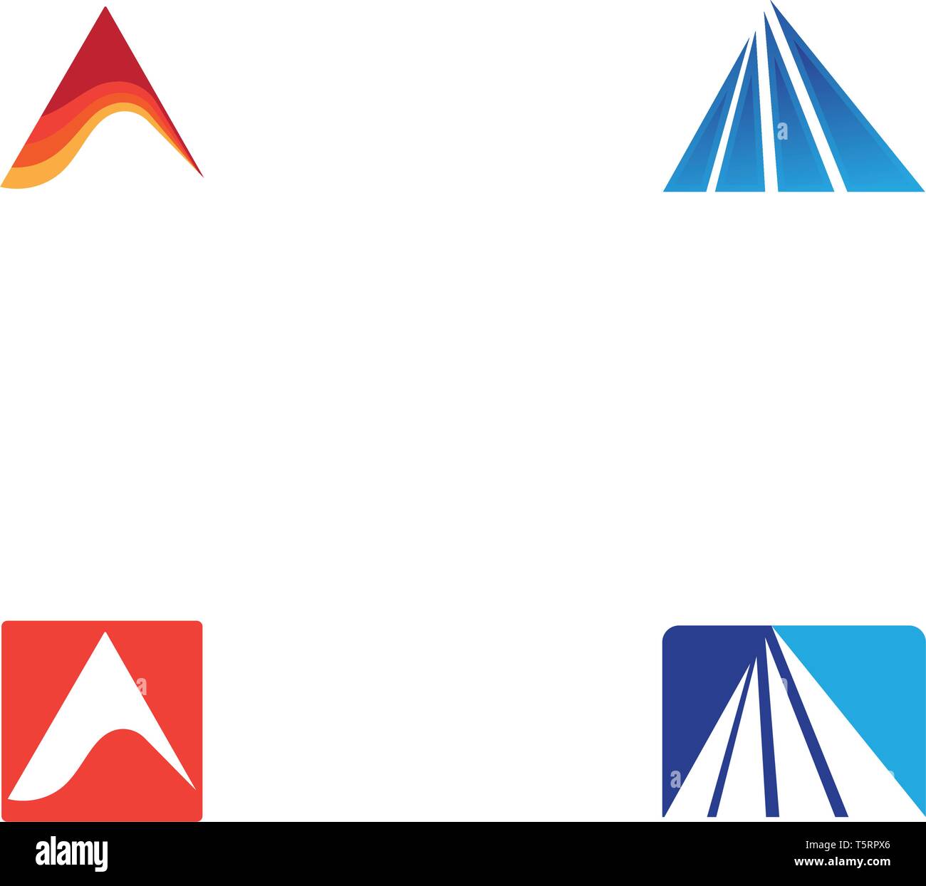 pyramid logo and symbol Business abstract design template Stock Vector ...