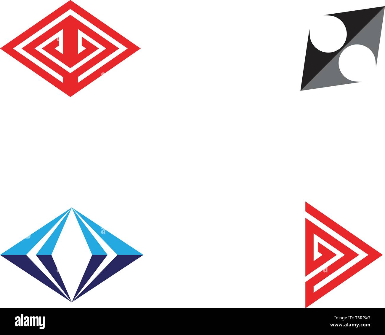 pyramid logo and symbol Business abstract design template Stock Vector ...