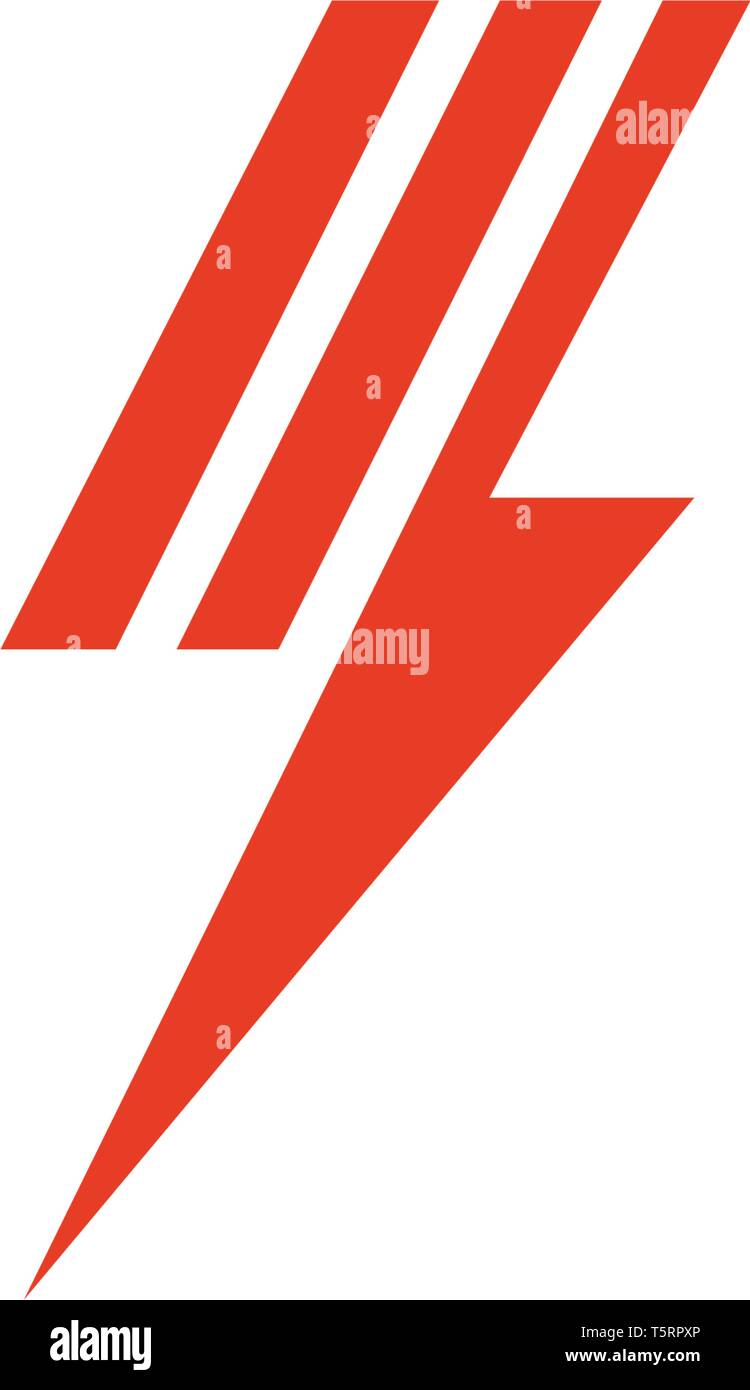 Flash thunderbolt logo template Stock Vector Image & Art - Alamy