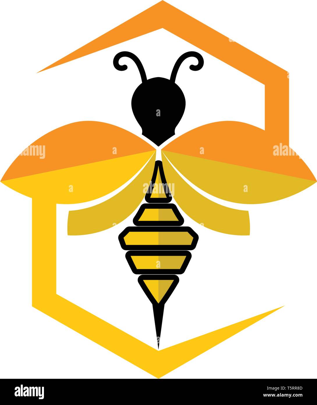 bee logo and symbol vector template Stock Vector Image & Art - Alamy