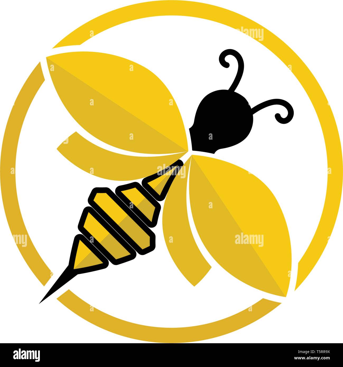 bee logo and symbol vector template Stock Vector Image & Art - Alamy