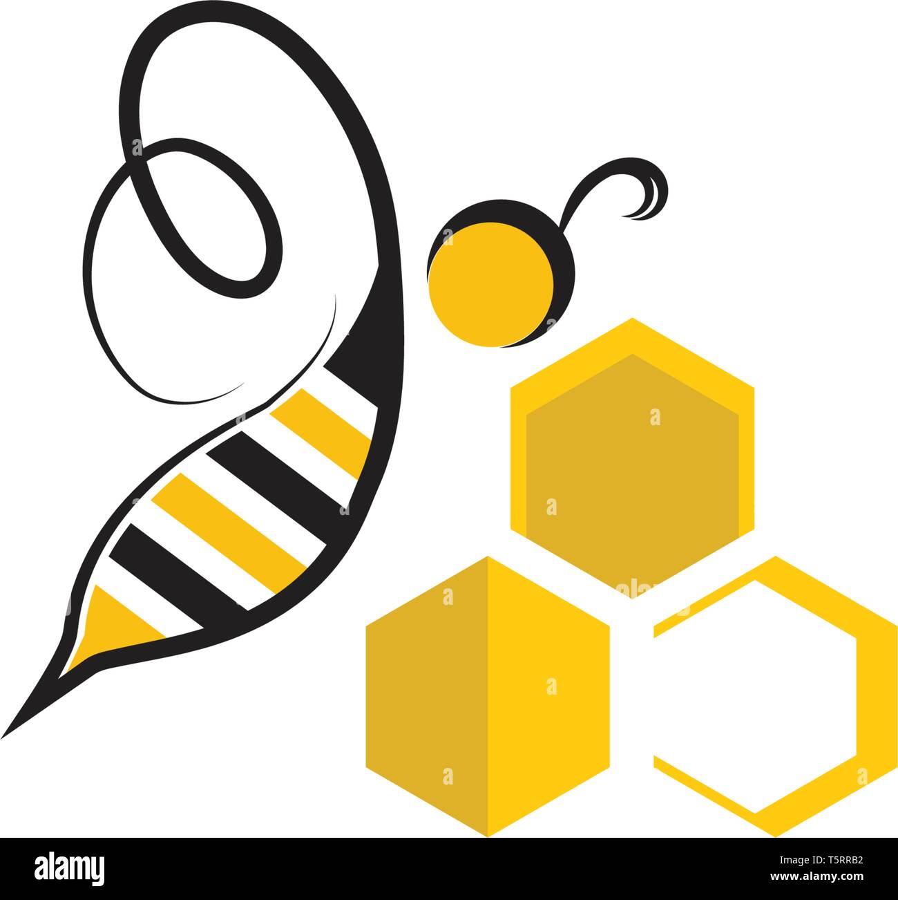bee logo and symbol vector template Stock Vector Image & Art - Alamy