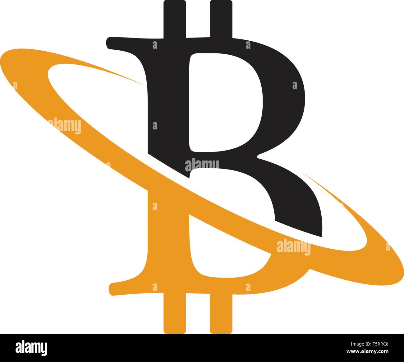 Bitcoin logo vector template money Stock Vector Image & Art - Alamy