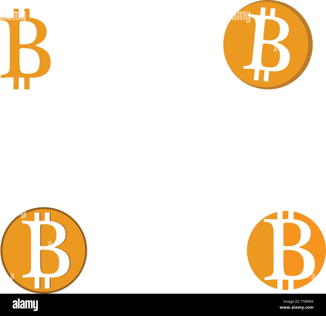 Bitcoin logo vector template money Stock Vector Image & Art - Alamy