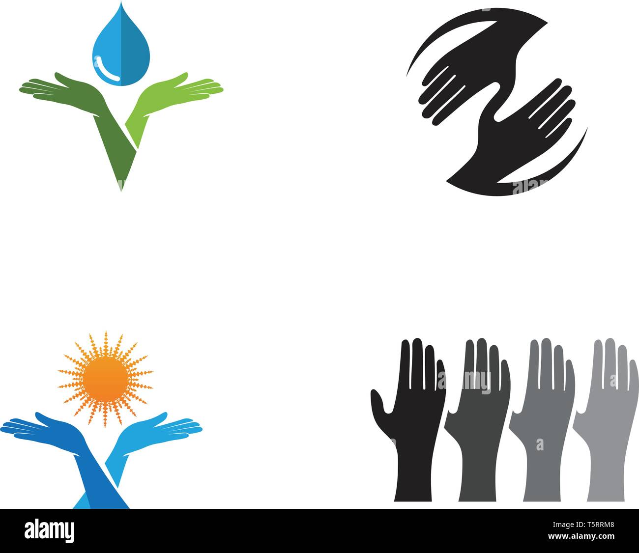 Hand care logo vector template Stock Vector Image & Art - Alamy