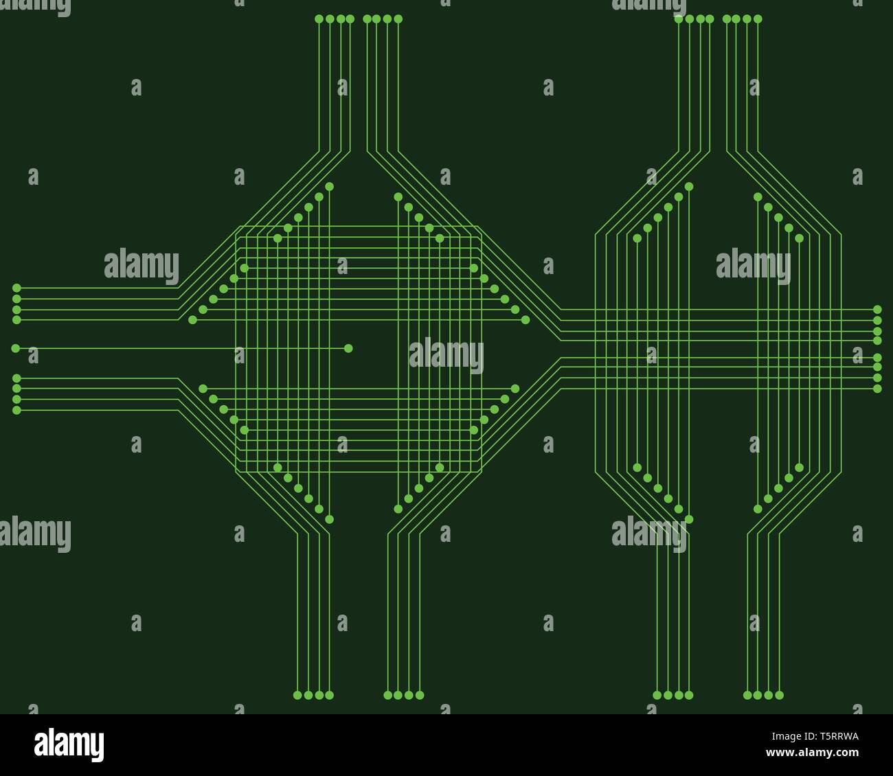 Vector circuit board illustration. EPS10 Stock Vector Image & Art - Alamy