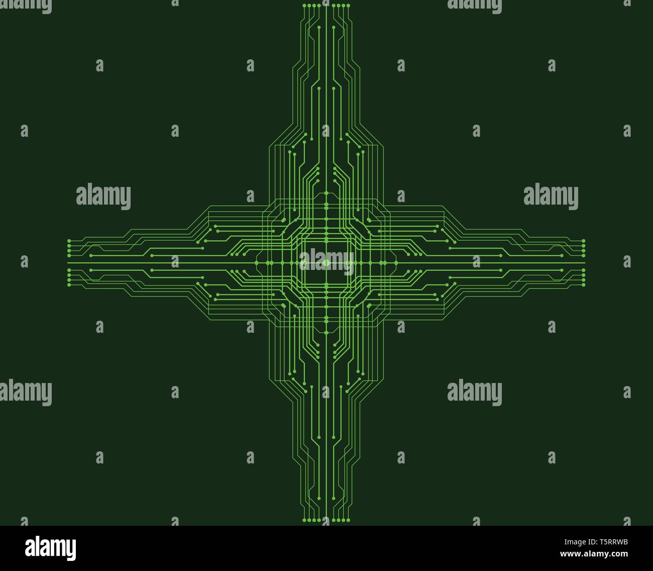 Vector circuit board illustration. EPS10 Stock Vector Image & Art - Alamy