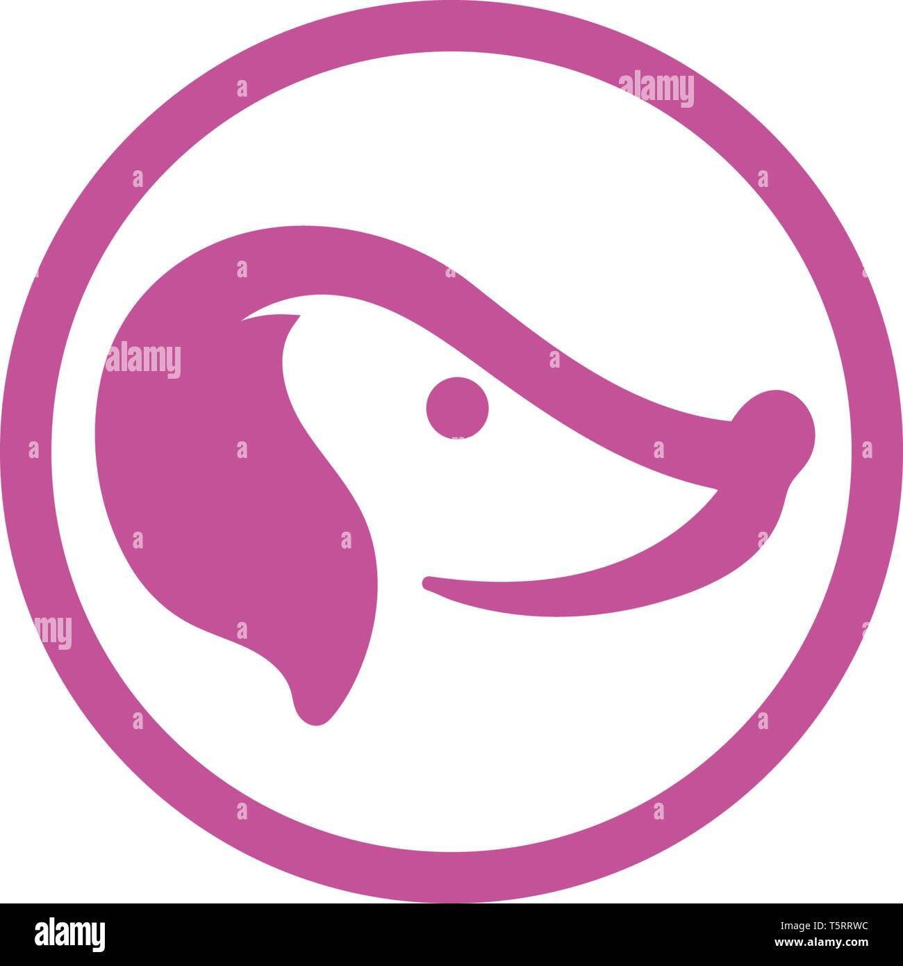 Dog head logo vector Stock Vector Image & Art - Alamy