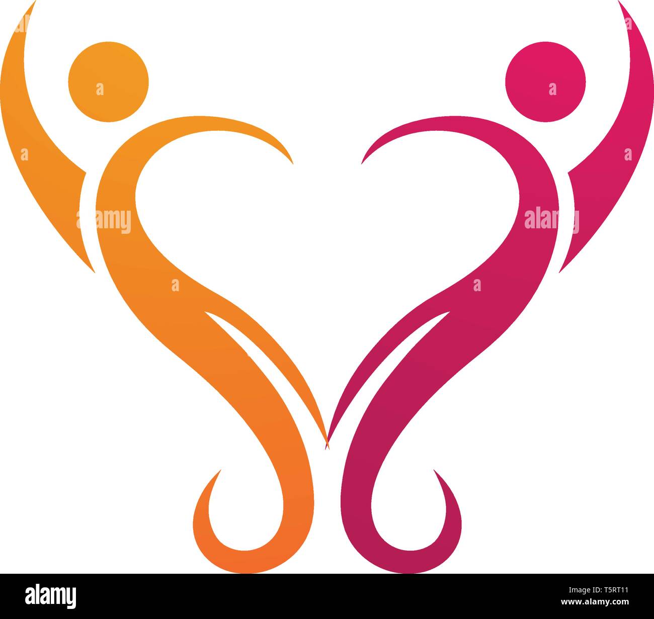Love heart logo and template vector Stock Vector Image & Art - Alamy