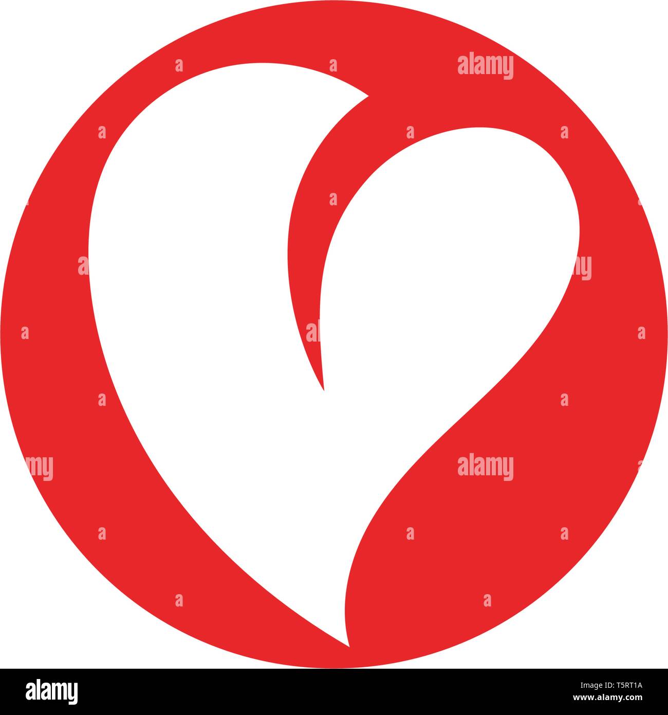 Love heart logo and template vector Stock Vector Image & Art - Alamy