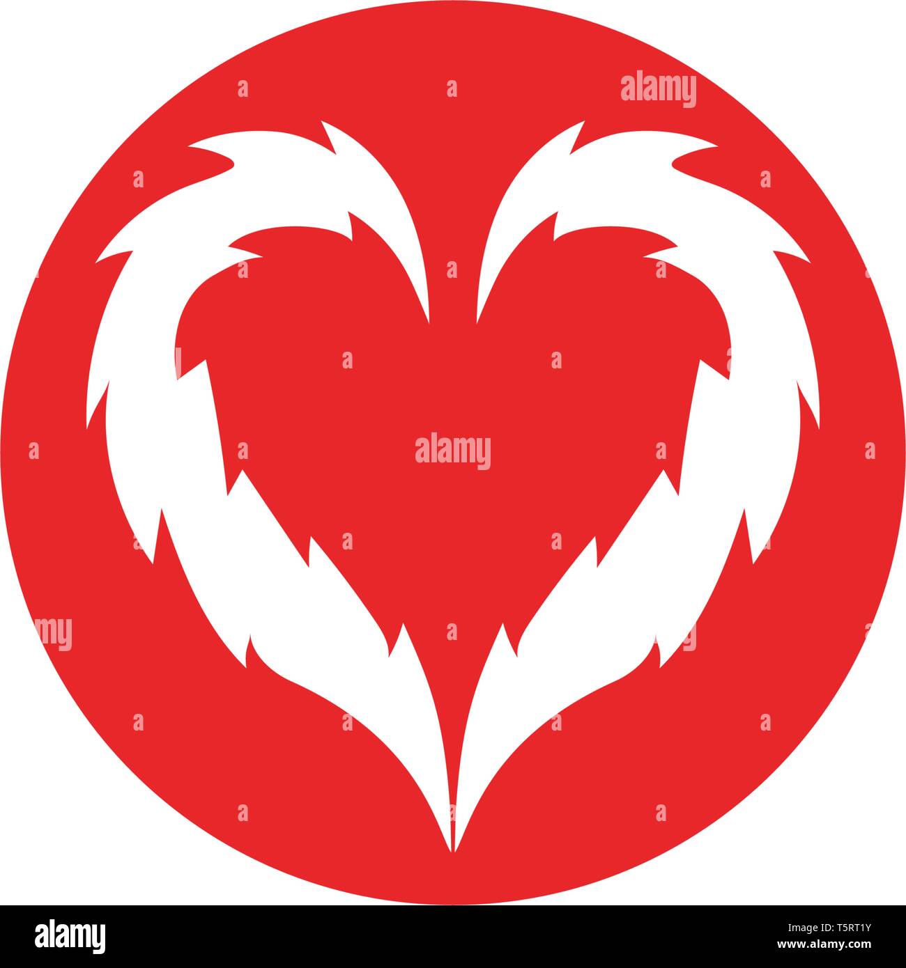 Love heart logo and template vector Stock Vector Image & Art - Alamy