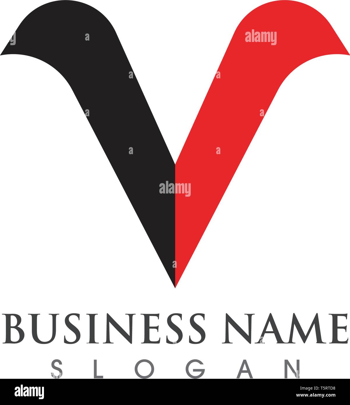 V logo and symbol vector Stock Vector Image & Art - Alamy