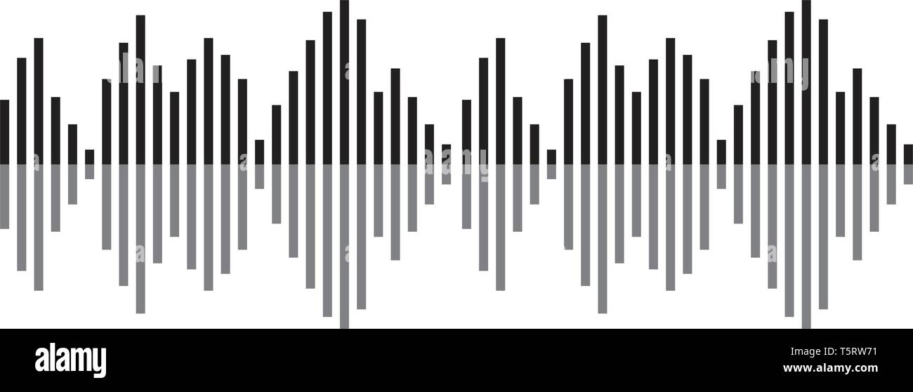 Sound waves vector illustration design template Stock Vector Image ...