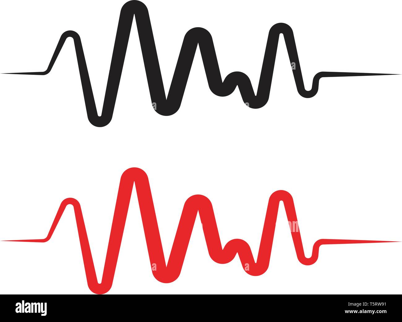 Pulse line ilustration vector template Stock Vector Image & Art - Alamy