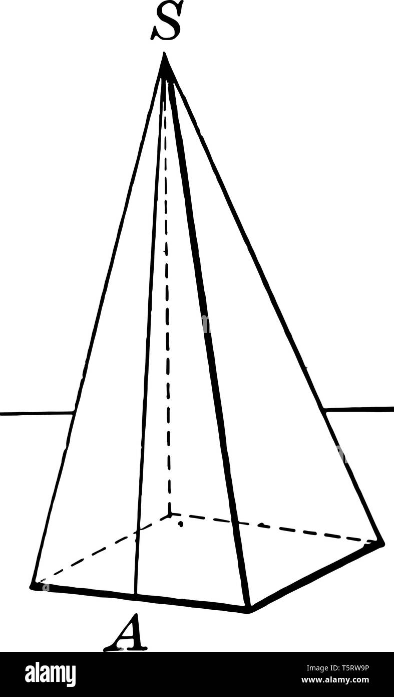 How To Draw A Square Pyramid