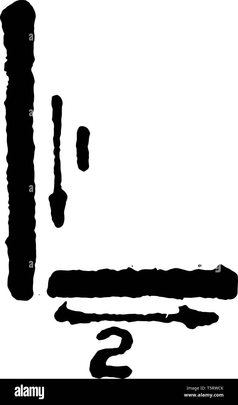 This is a picture of stroke technique for writing letter L in ...