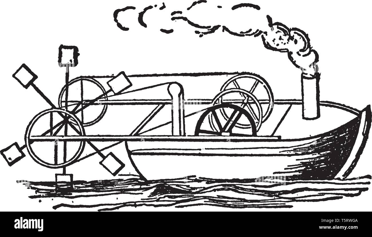 Steam propellers Stock Vector Images - Alamy