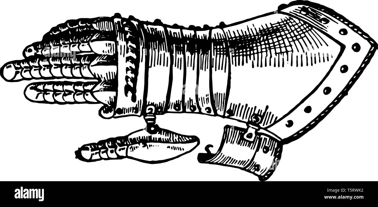 Gauntlet armor Stock Vector Images - Alamy