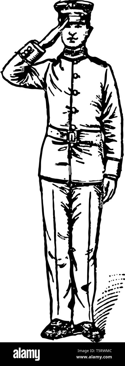 Salute raise the right hand smartly till the tip of the forefinger ...