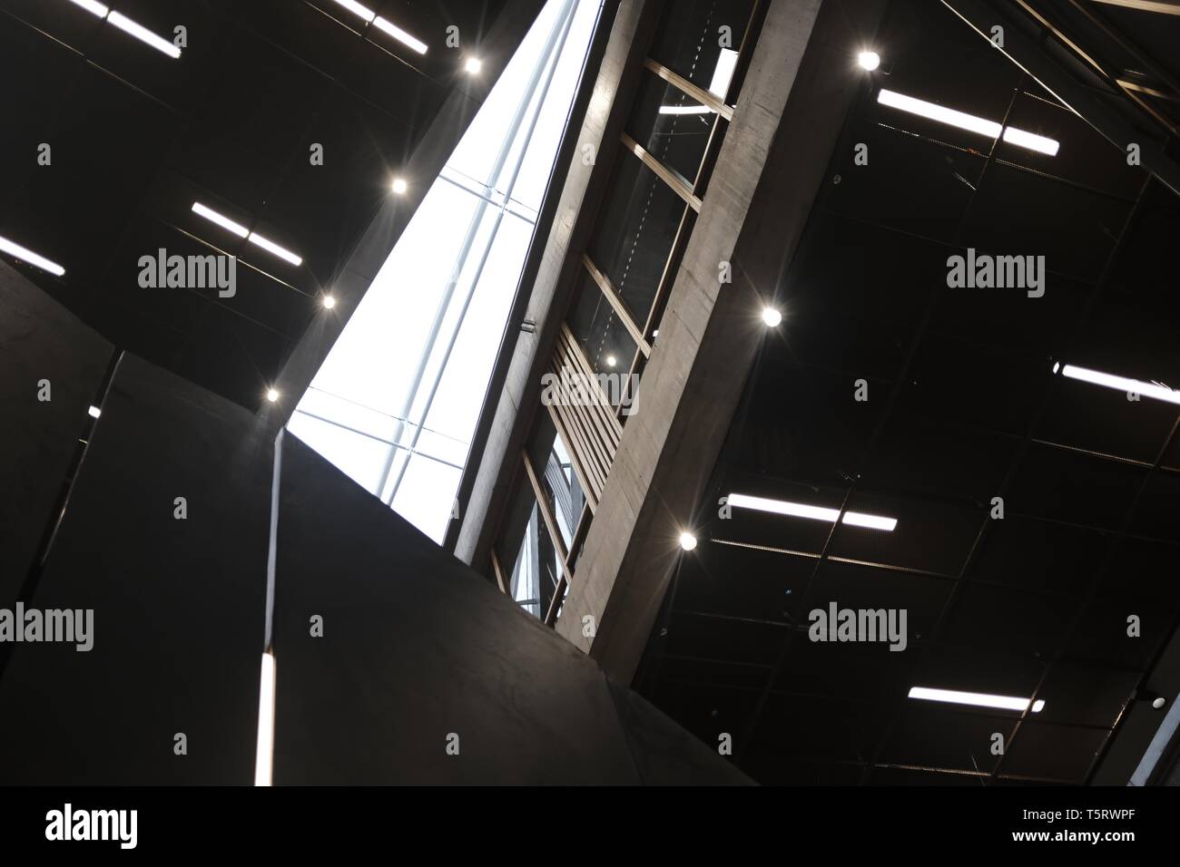 Inside of business center building Stock Photo - Alamy