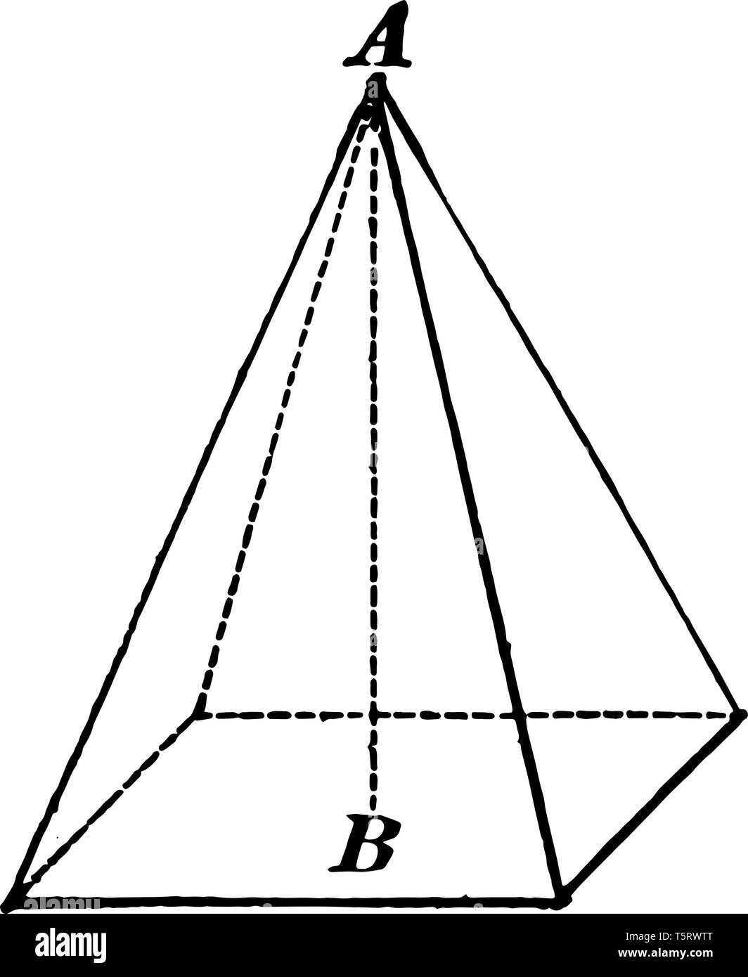 The image shows that a pyramid is a solid whose base is a figure in a ...