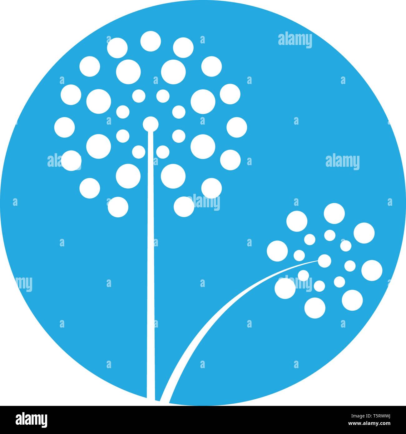Dandelion flower logo vector template Stock Vector Image & Art - Alamy