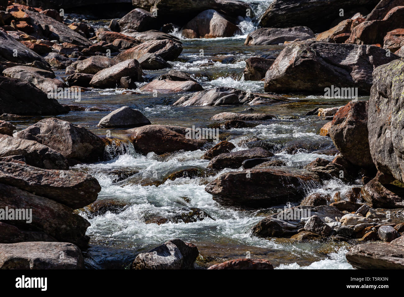 Froda waterfalls in Verzasca Valley Stock Photo - Alamy