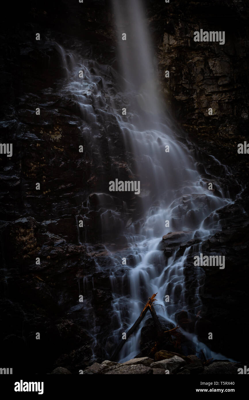 Froda waterfalls in Verzasca Valley Stock Photo - Alamy