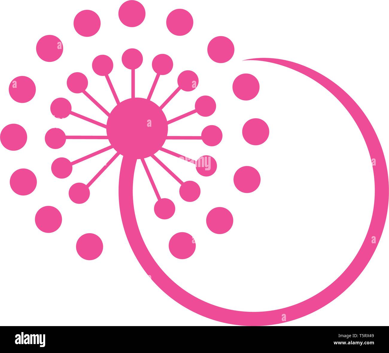 Dandelion flower logo vector template Stock Vector Image & Art - Alamy