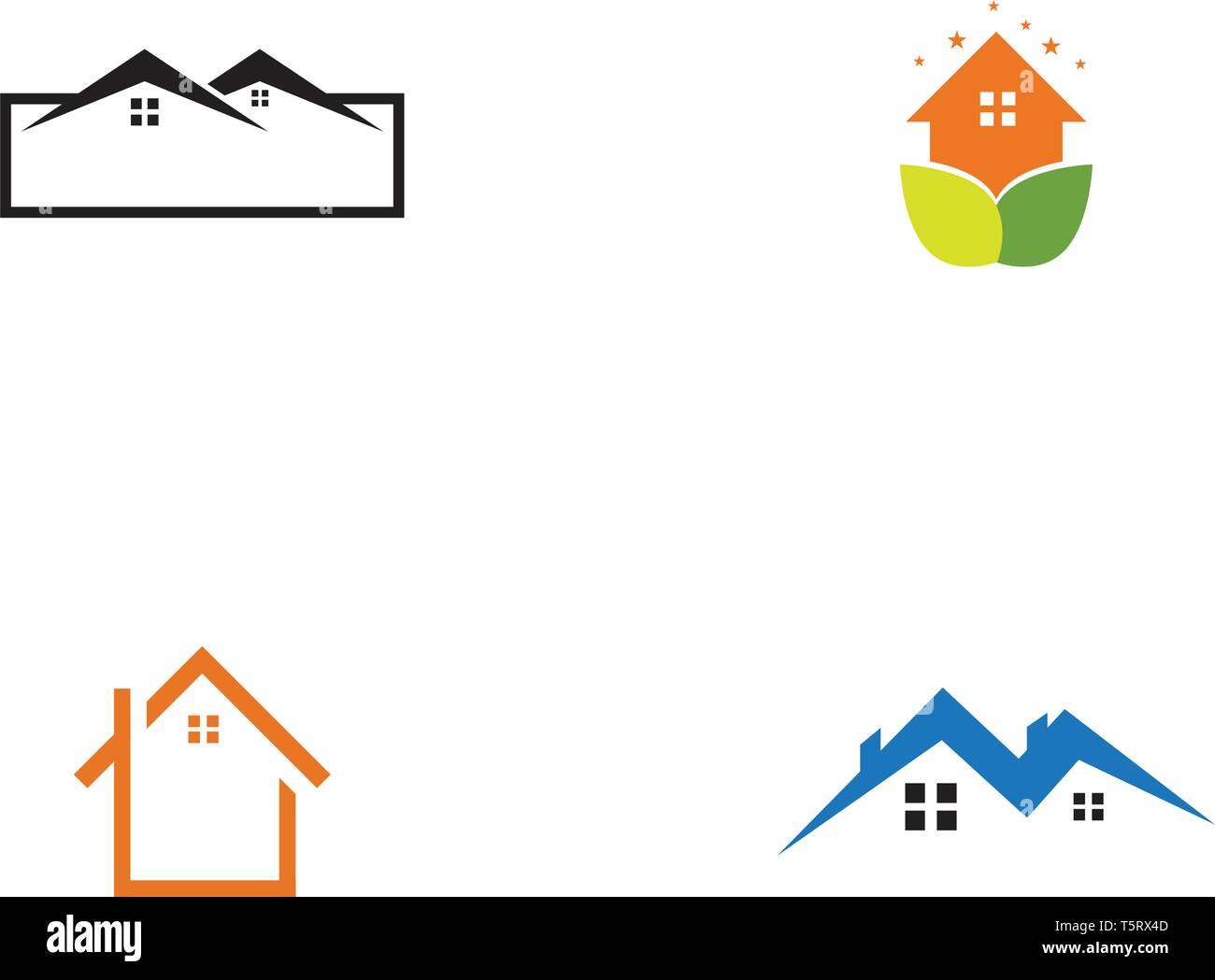 home buildings logo and symbols icons template Stock Vector Image & Art ...