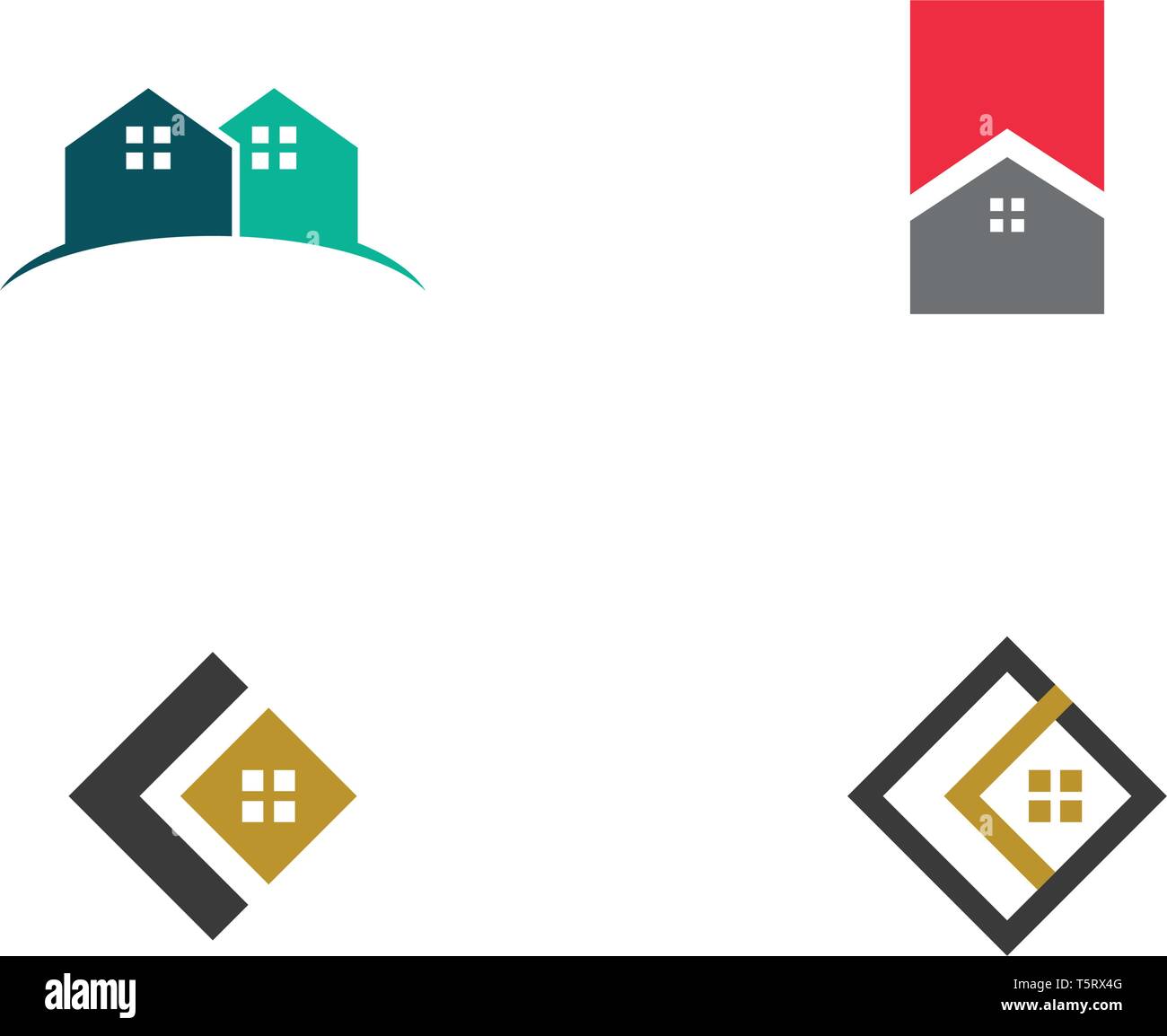 home buildings logo and symbols icons template Stock Vector Image & Art ...
