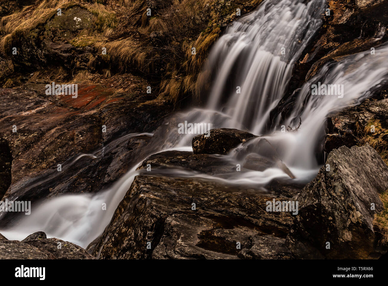 Froda waterfalls in Verzasca Valley Stock Photo - Alamy