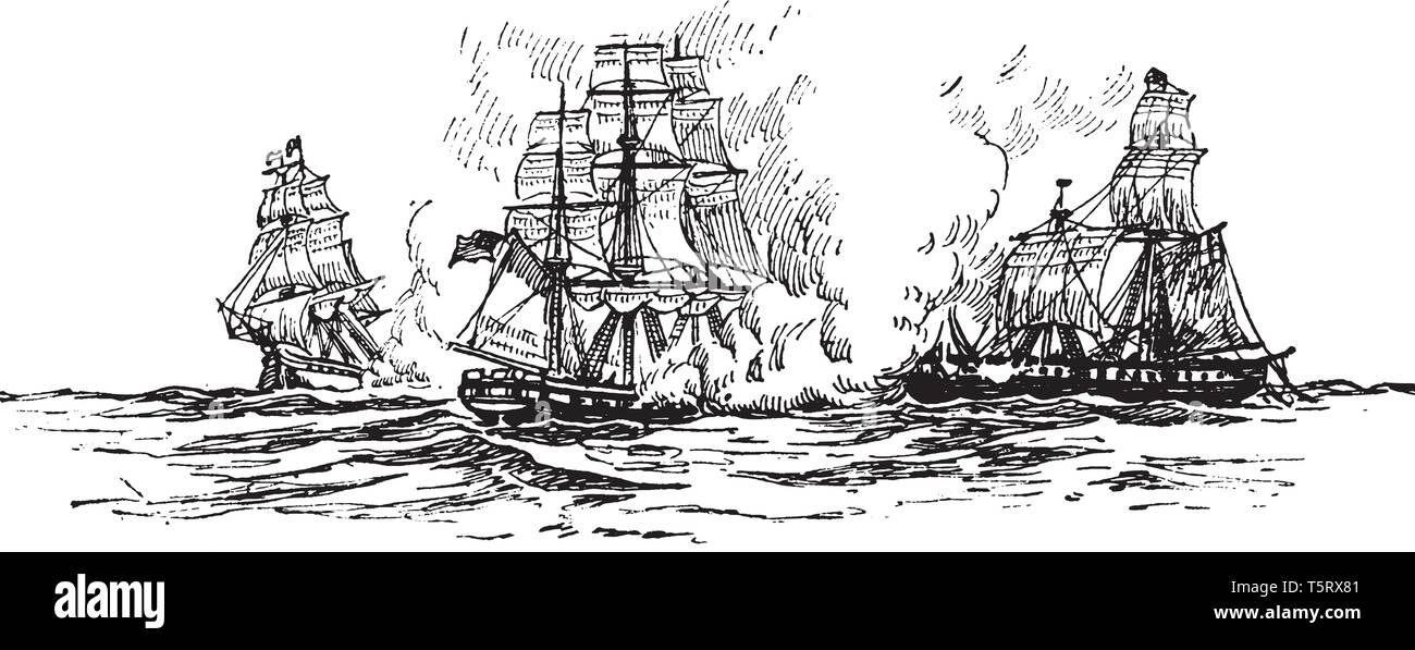 Naval warships Stock Vector Images - Alamy